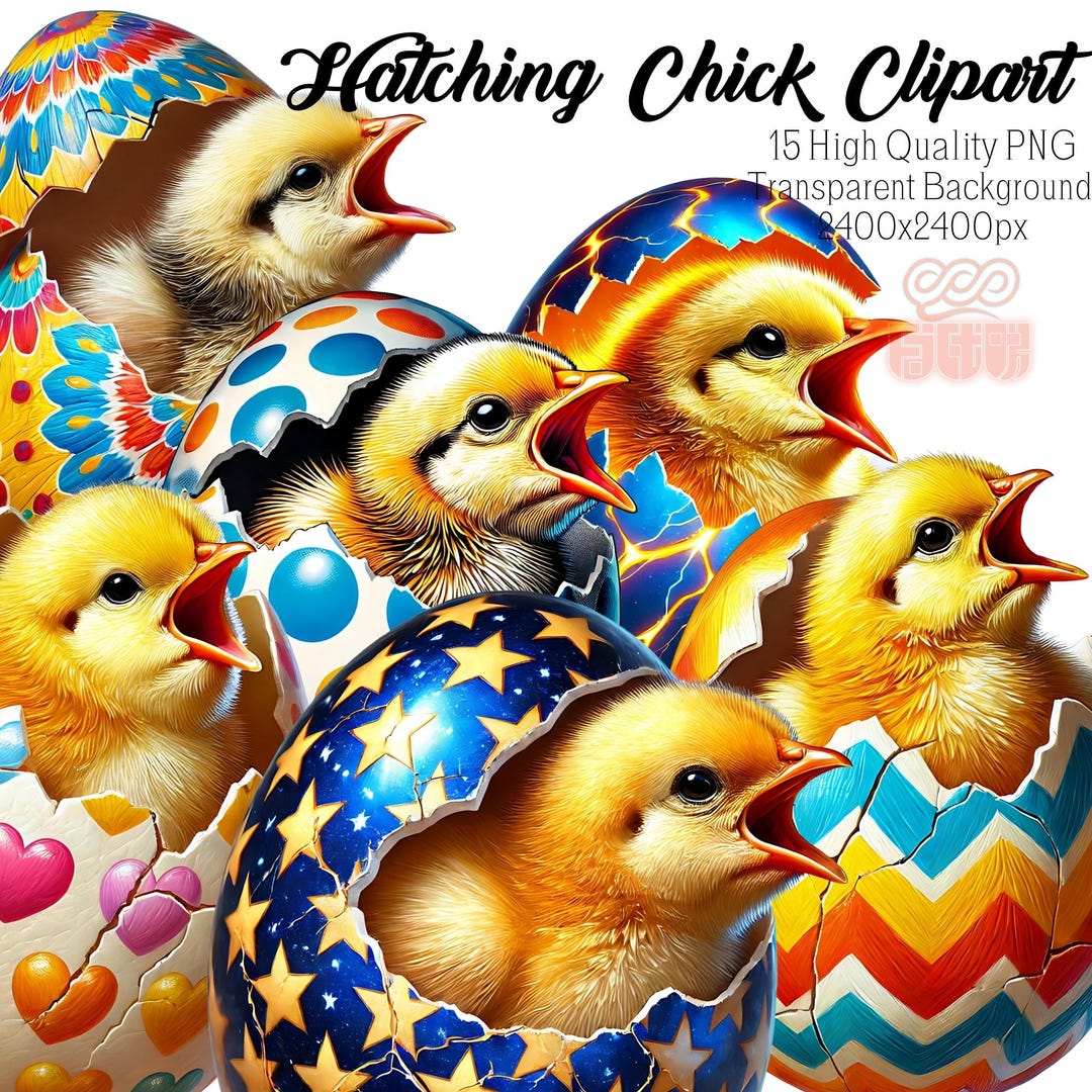 Hatching Chick Clipart,15 High Quality Png,easter Egg,printables Easter ...