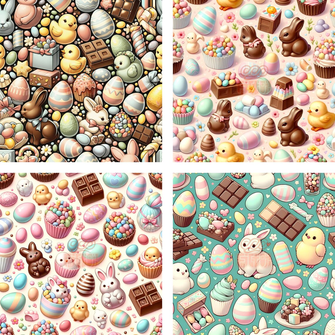 Happy Easter Digital Papers |20 Easter Digital Papers | Easter ...