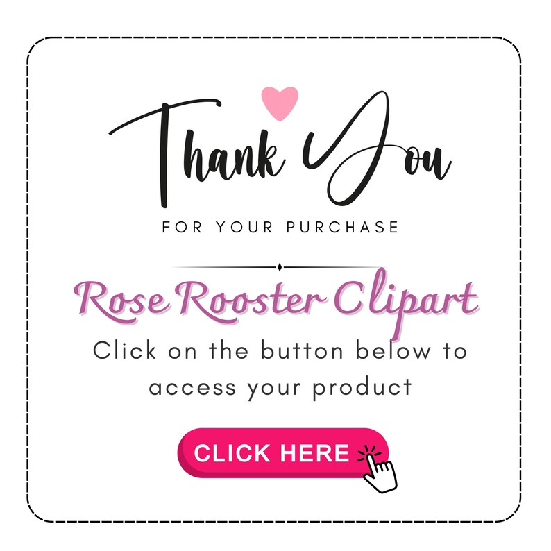 Watercolor Rose Rooster Clipart,14 High Quality Pngs,flower Rooster ...