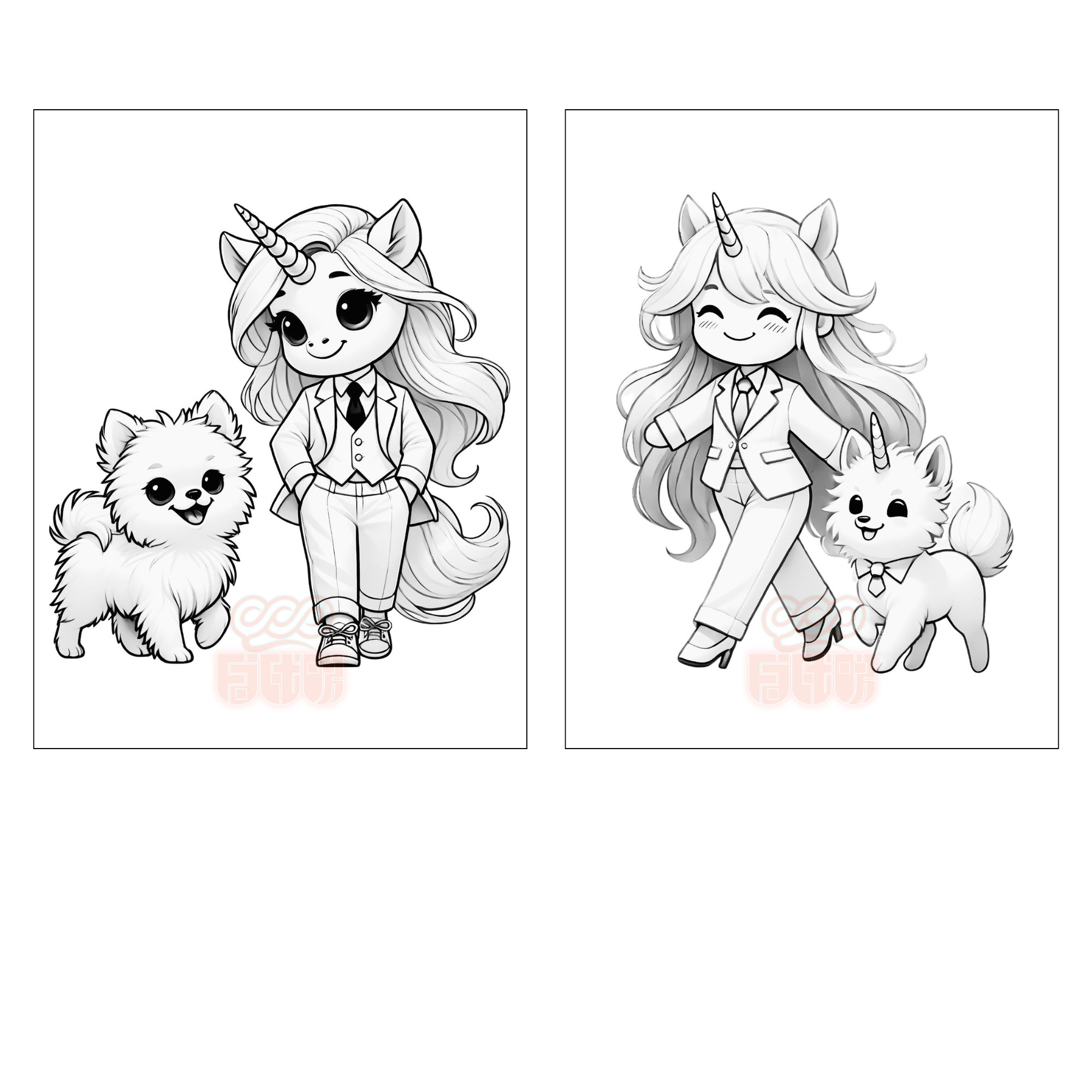 Cute Unicorn Girl Coloring Pages, Coloring Pages for Kids,printable ...