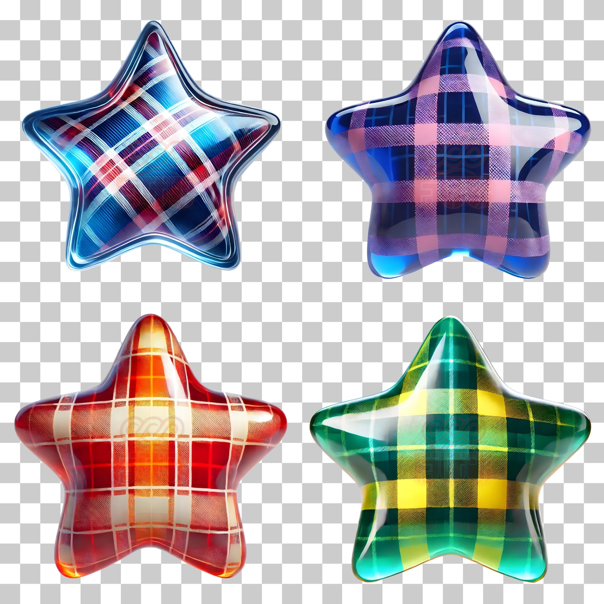 Glossy Stars Clipart,20 High Quality Pngs,cute Stars Clipart,cute Stars ...