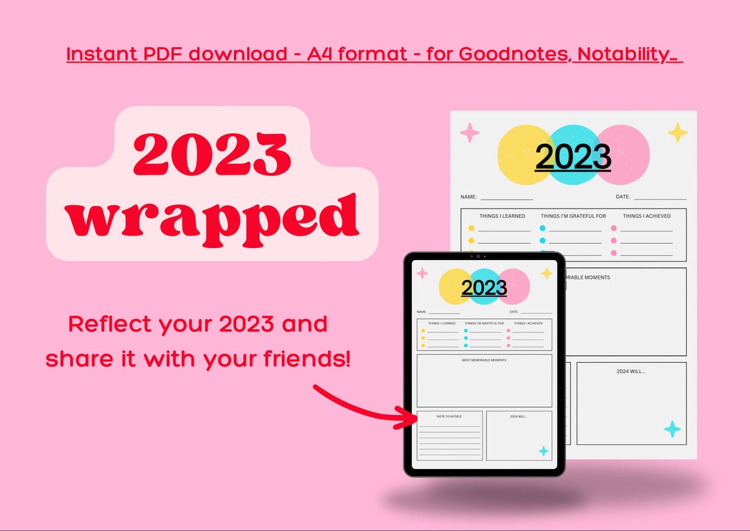 2023 Reflection Journaling Prompts 2023 Wrapped Journaling Pages ...
