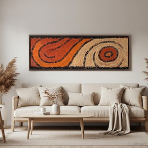 Indigenous Art Print | Aboriginal Panoramic Wall Art, Traditional ...