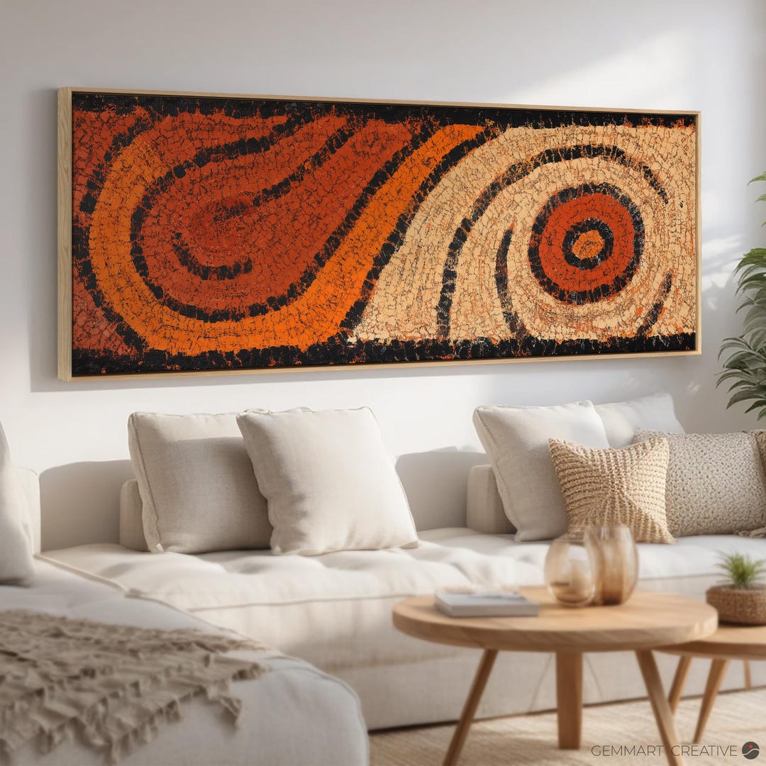 Indigenous Art Print | Aboriginal Panoramic Wall Art, Traditional ...
