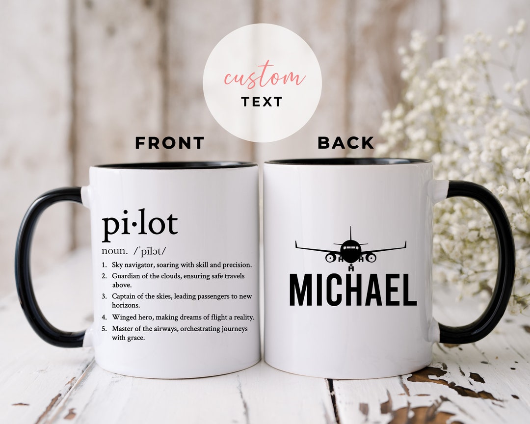 Custom Pilot Definition Mug, Pilot Coffee Mug, Gift for New Pilot ...