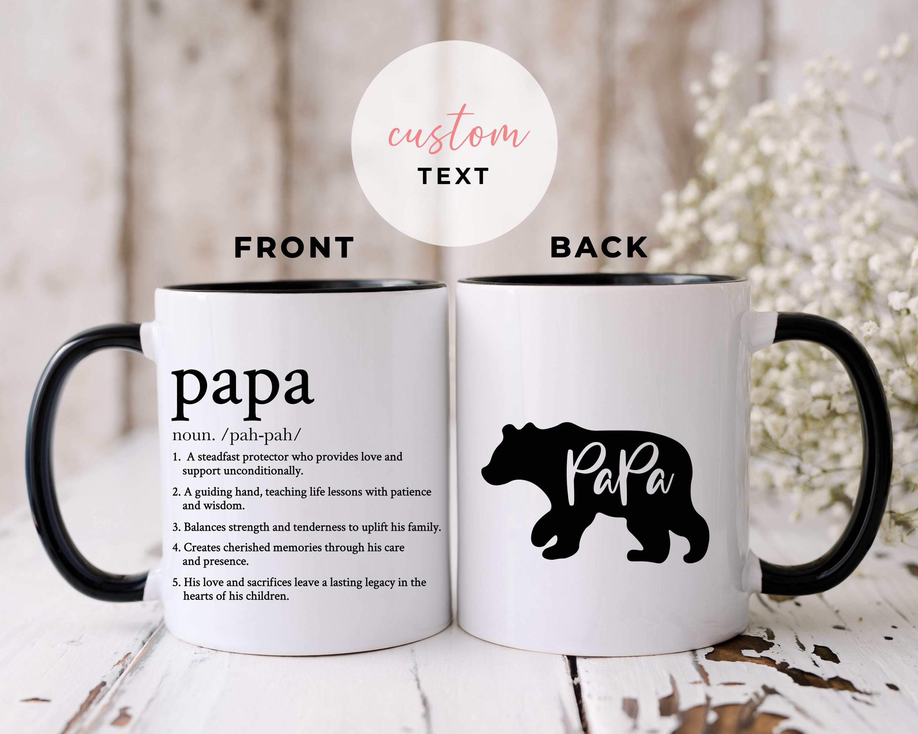 Personalized Papa Mug, Gift for Papa Bear, Custom Papa Gift, Papa ...