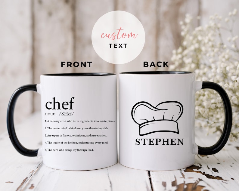Personalized Chef Mug, Chef Appreciation Gifts, Chef Dad Mom Gift, Chef ...