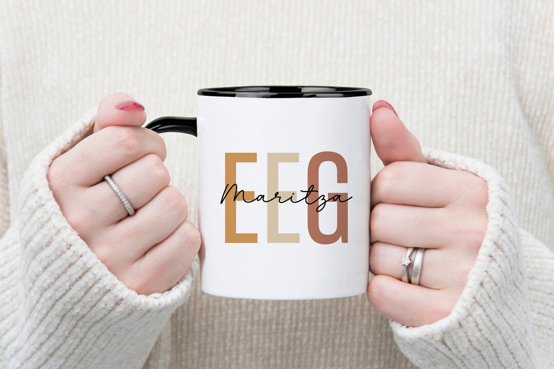 Personalized Eeg Mug, Electroencephalograph Specialist Gift, Gift for ...
