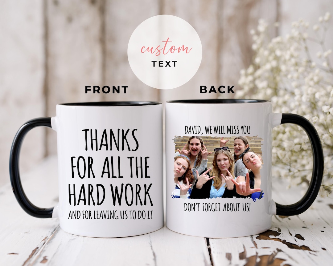 Custom Funny Farewell Mug, Custom Mug for Retired Coworker, Sarcastic ...
