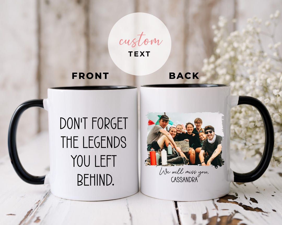Custom Funny Farewell Mug, Custom Goodbye Gift Mug, Funny Coworker ...
