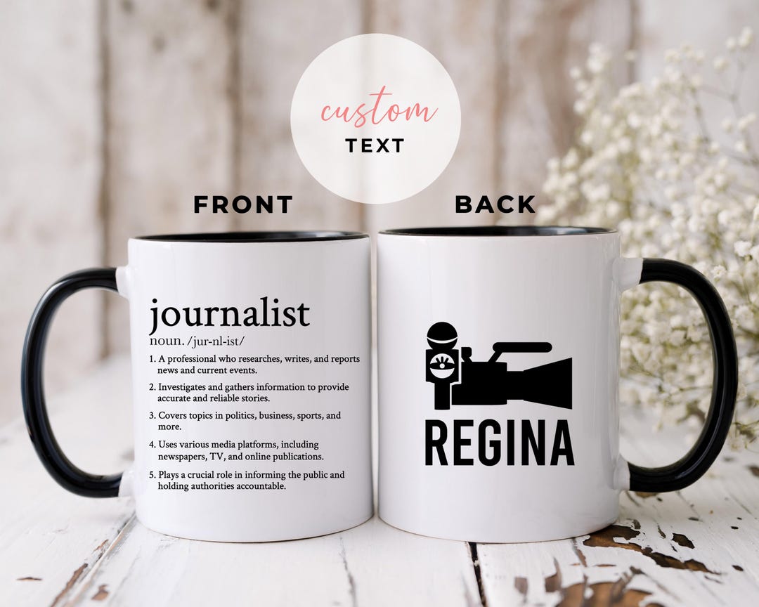 Personalized Journalist Mug, Custom Journalist Mug, Gift for Journalist ...