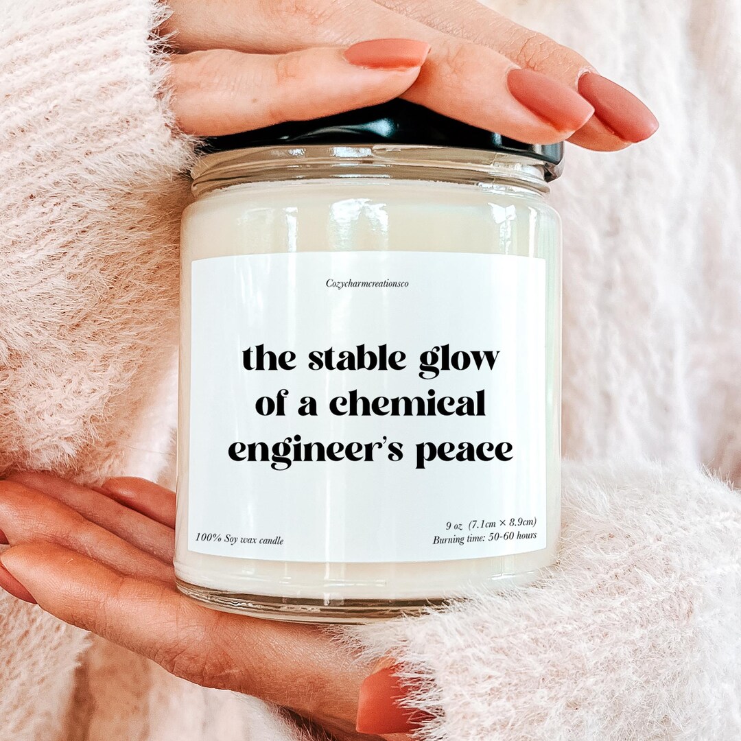 Chemical Engineer Candle Graduation Gift for Engineer Scented Soy ...