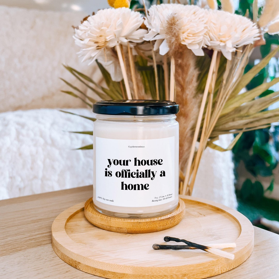 New Homeowner Gift Candle, New House Owner Presents, Best Gift for New ...