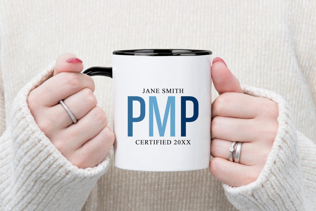 Personalized PMP Certification Mug Custom Name Project Manager Coffee ...