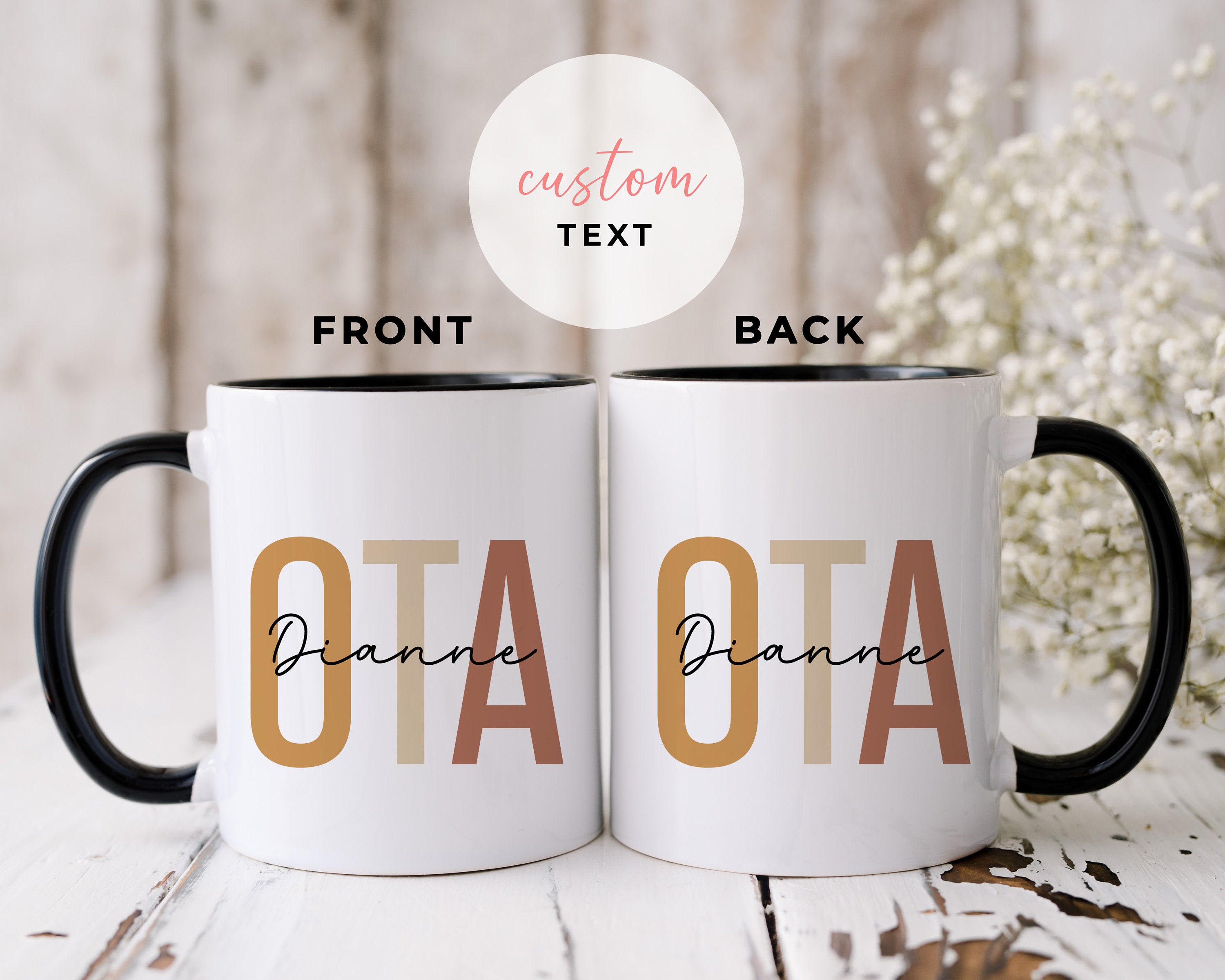 Personalized OTA Mug, Occupational Therapy Assistant Gift, New OTA Gift ...