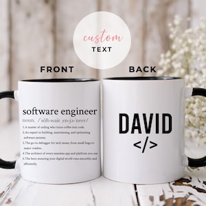 Personalized Software Engineer Mug, Gift for Software Developer Appreciation Gifts, Social ...