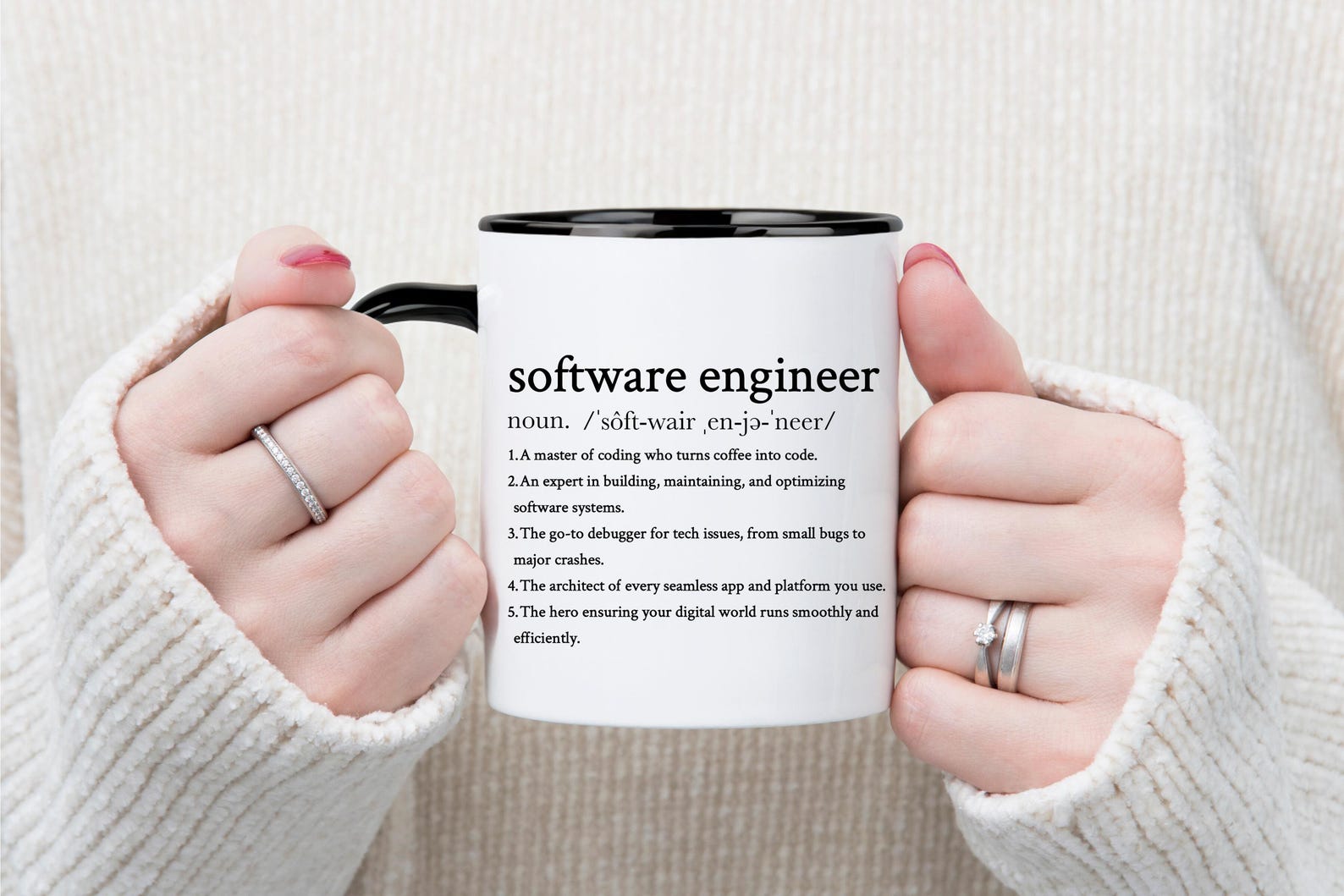 Personalized Software Engineer Mug, Gift for Software Developer ...