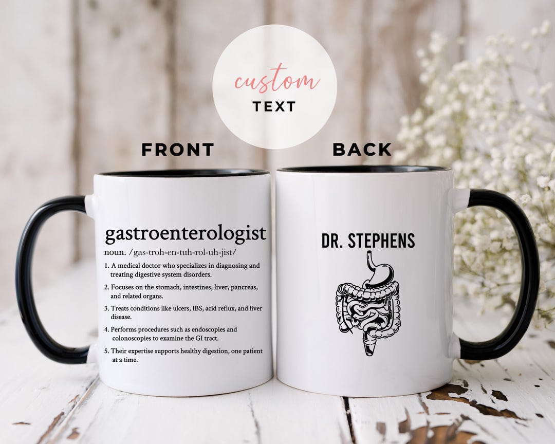 Personalized Gastroenterologist Mug, GI Doc Customize Mug, Doctor of ...