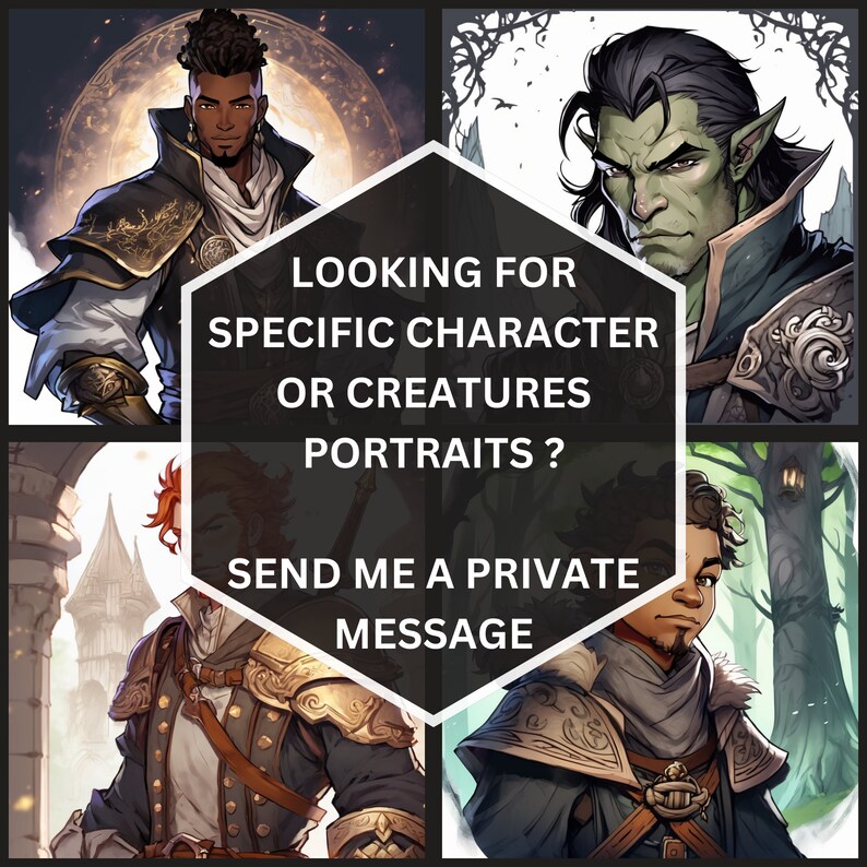 Dnd Portraits, 75 Character Anime Style, Jrpg Style, Digital Art ...