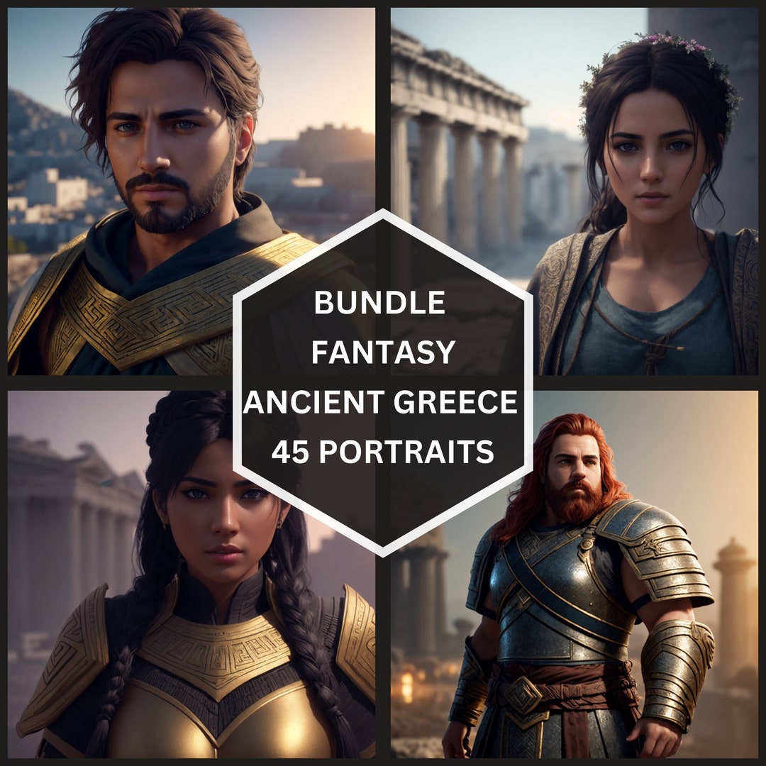 45 Characters Portraits Fantasy Ancient Greece Themed D&D - Etsy