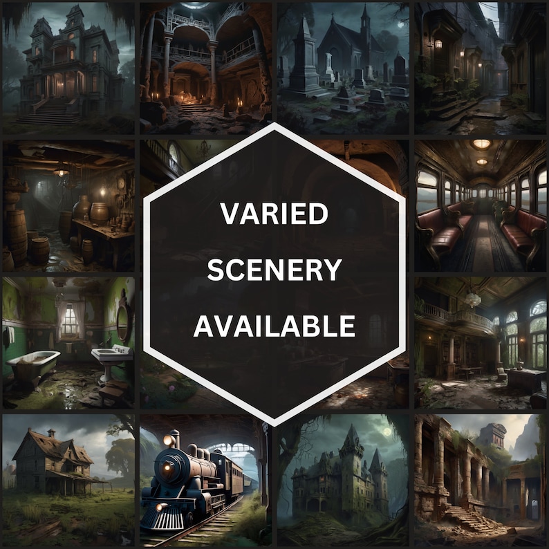 67 Call of Cthulhu Scenery, Lovecraft Digital Art, Bundle, RPG, Instant ...