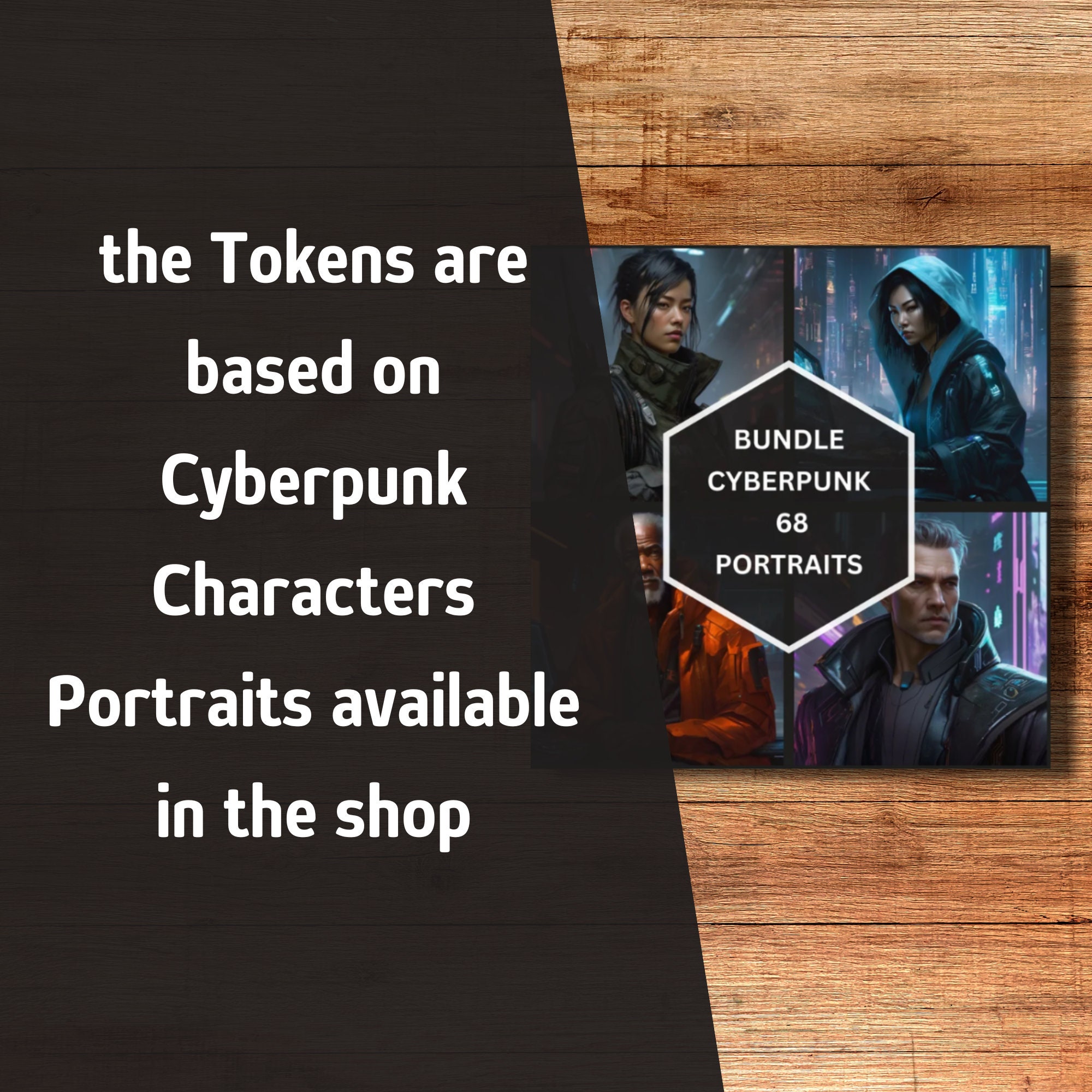 68 Cyberpunk Tokens, Characters, Shadowrun, Cyberpunk 2020, Scifi ...