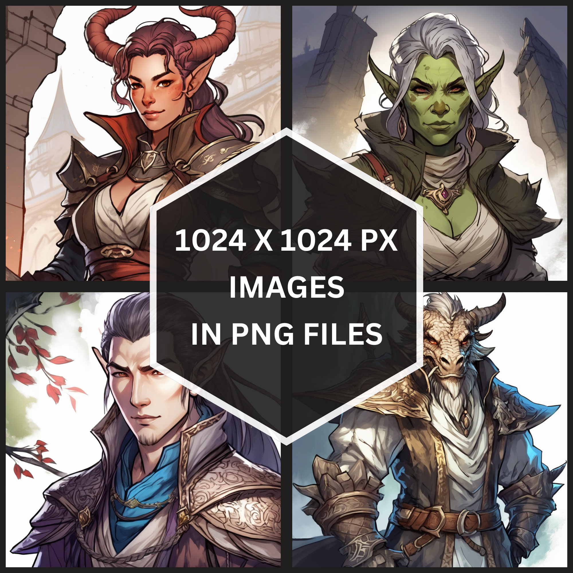 Dnd Portraits, 75 Character Anime Style, Jrpg Style, Digital Art ...