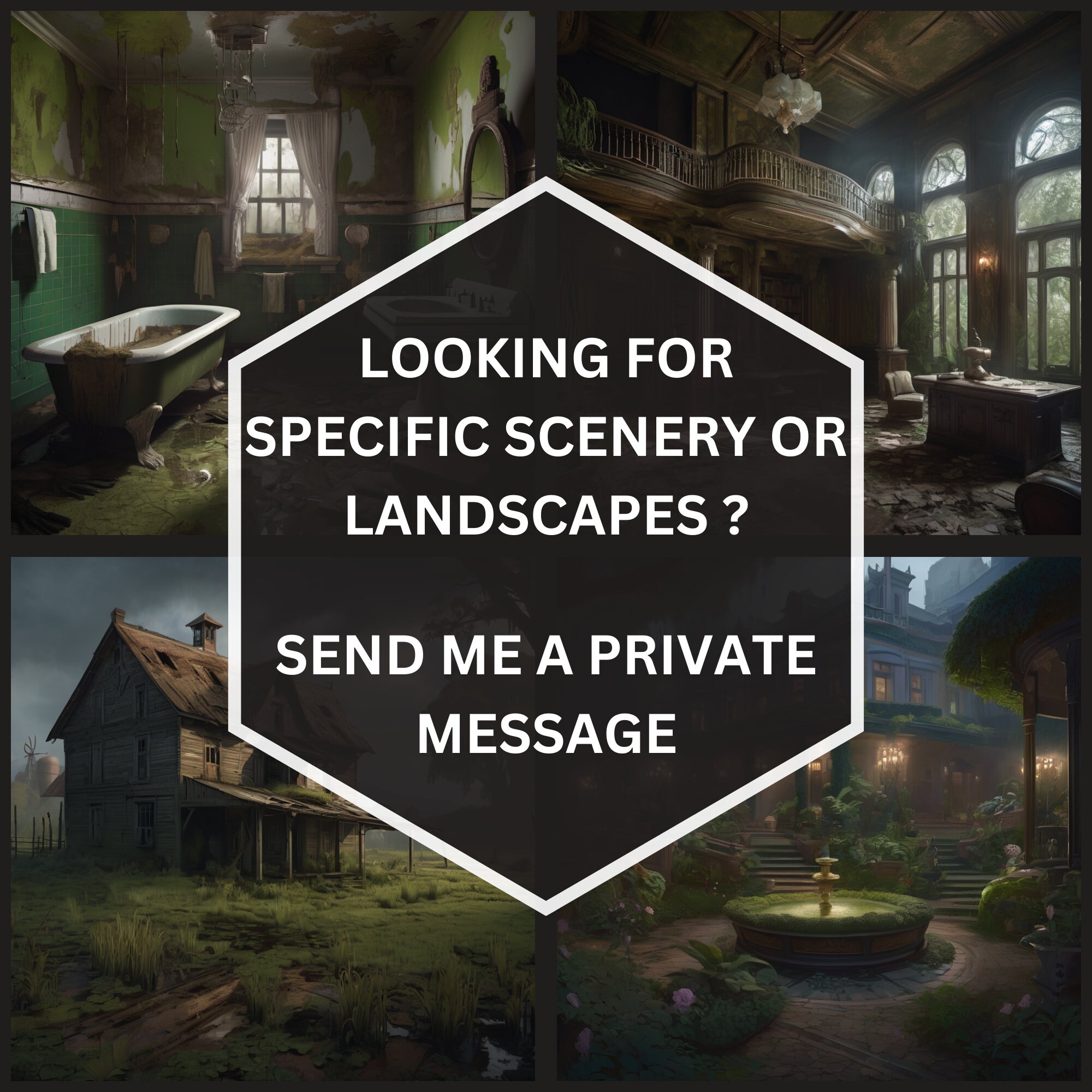 Call of Cthulhu Scenery, Lovecraft RPG Illustrations (digital Download ...
