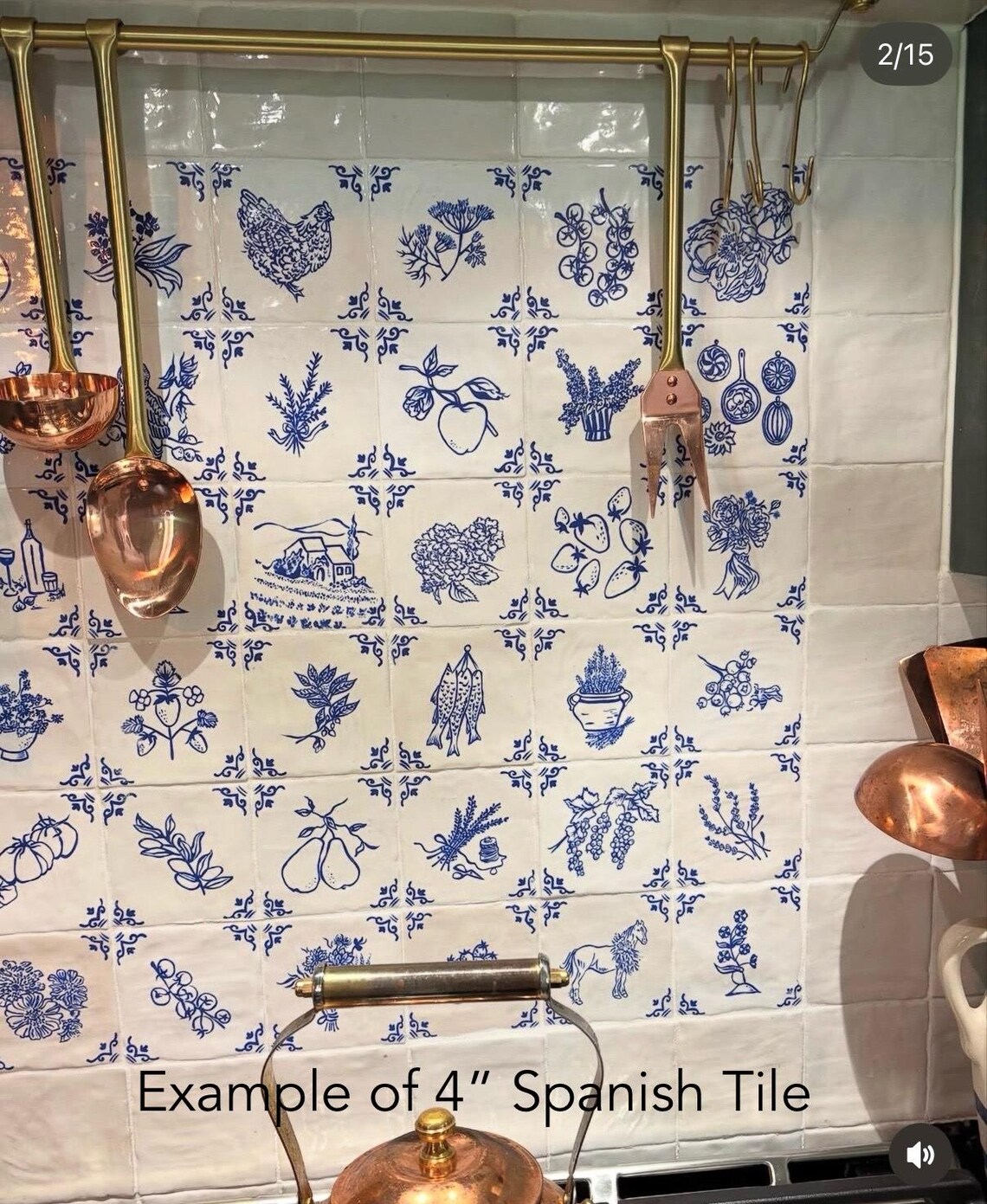 Summer Swan V. 2 ~ Delft Inspired, Hand-painted Blue and White Tile - Etsy