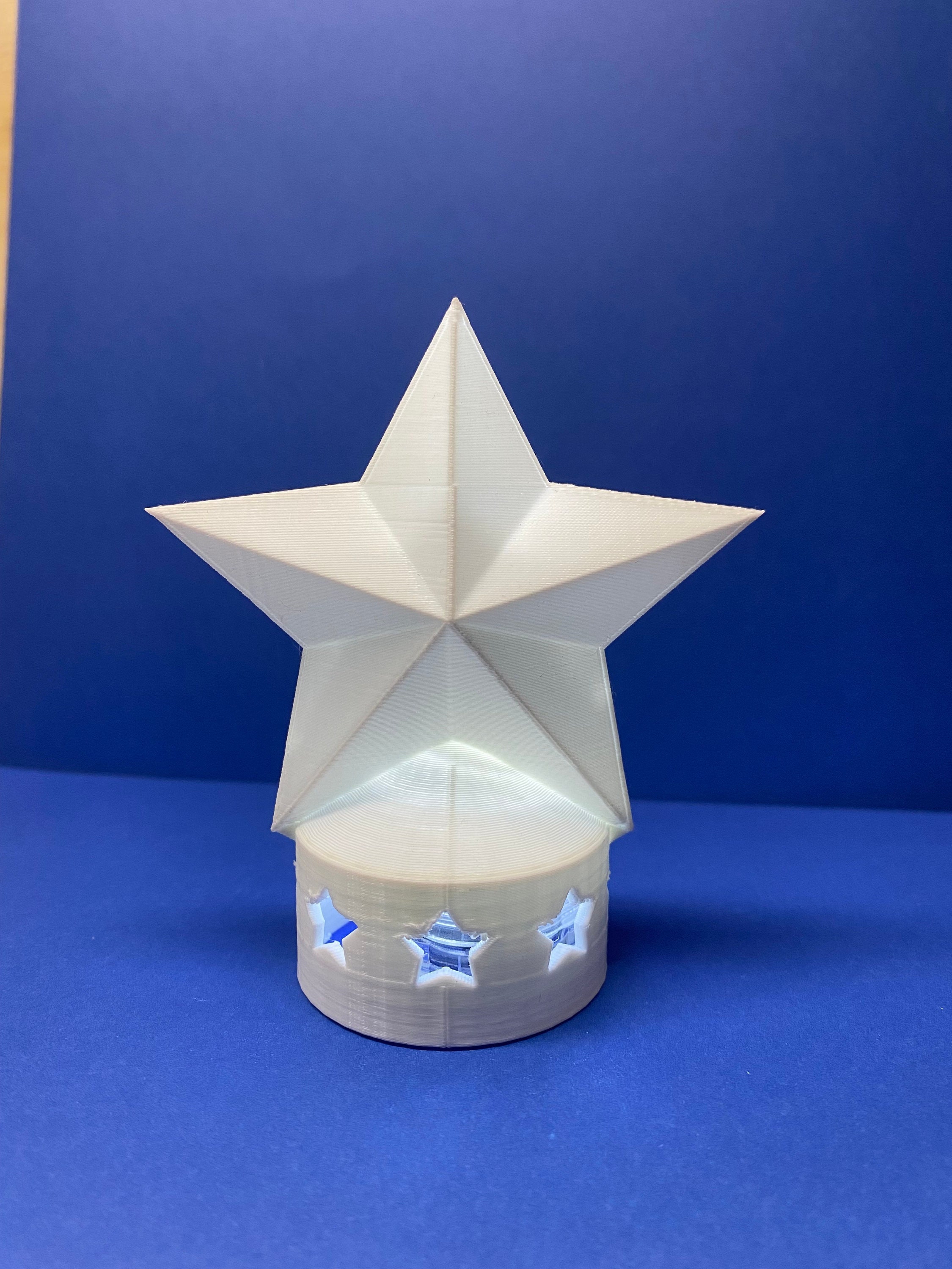 White Star LED Tea Light Cover - Etsy