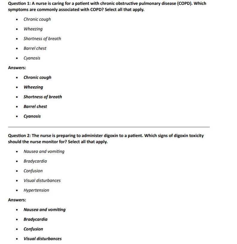 NCLEX-PN Comprehensive SATA Questions&answers - Etsy