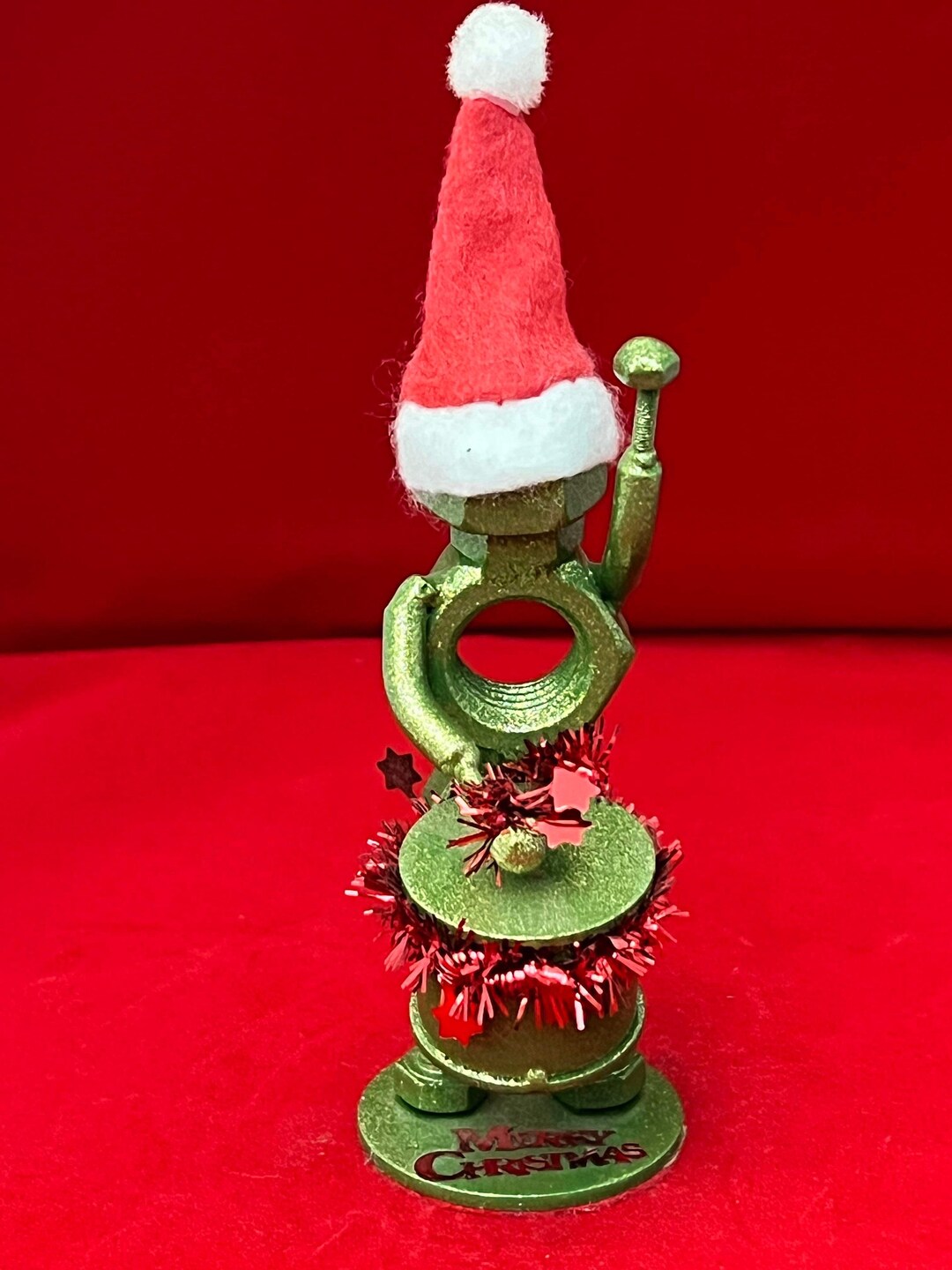 Christmas Tenor Drummer Sculpture - Handcrafted Nuts & Bolts Art - Etsy