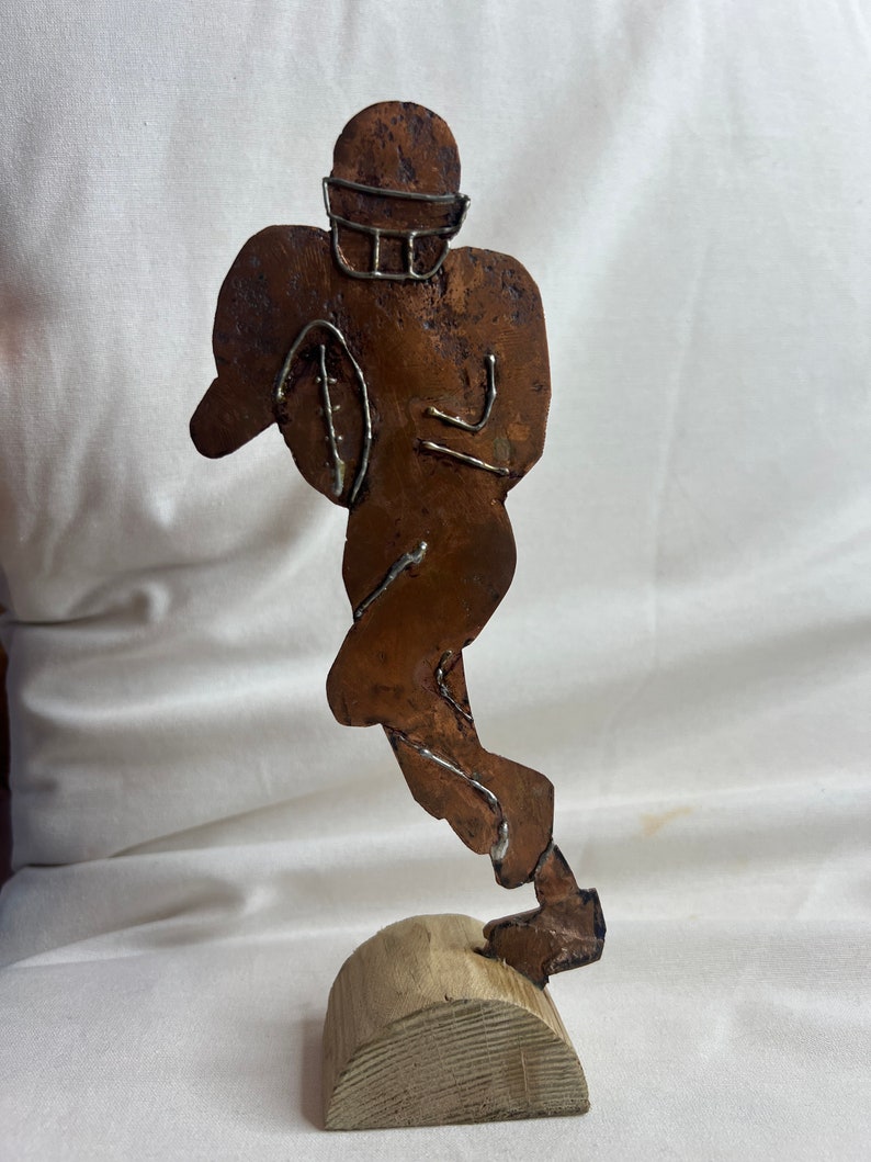 American Football Player Copper Statue - Etsy