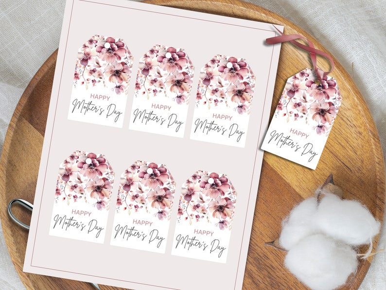 Mother's Day Gift Tag, Printable Gift Tag, Mother's Day Printable ...