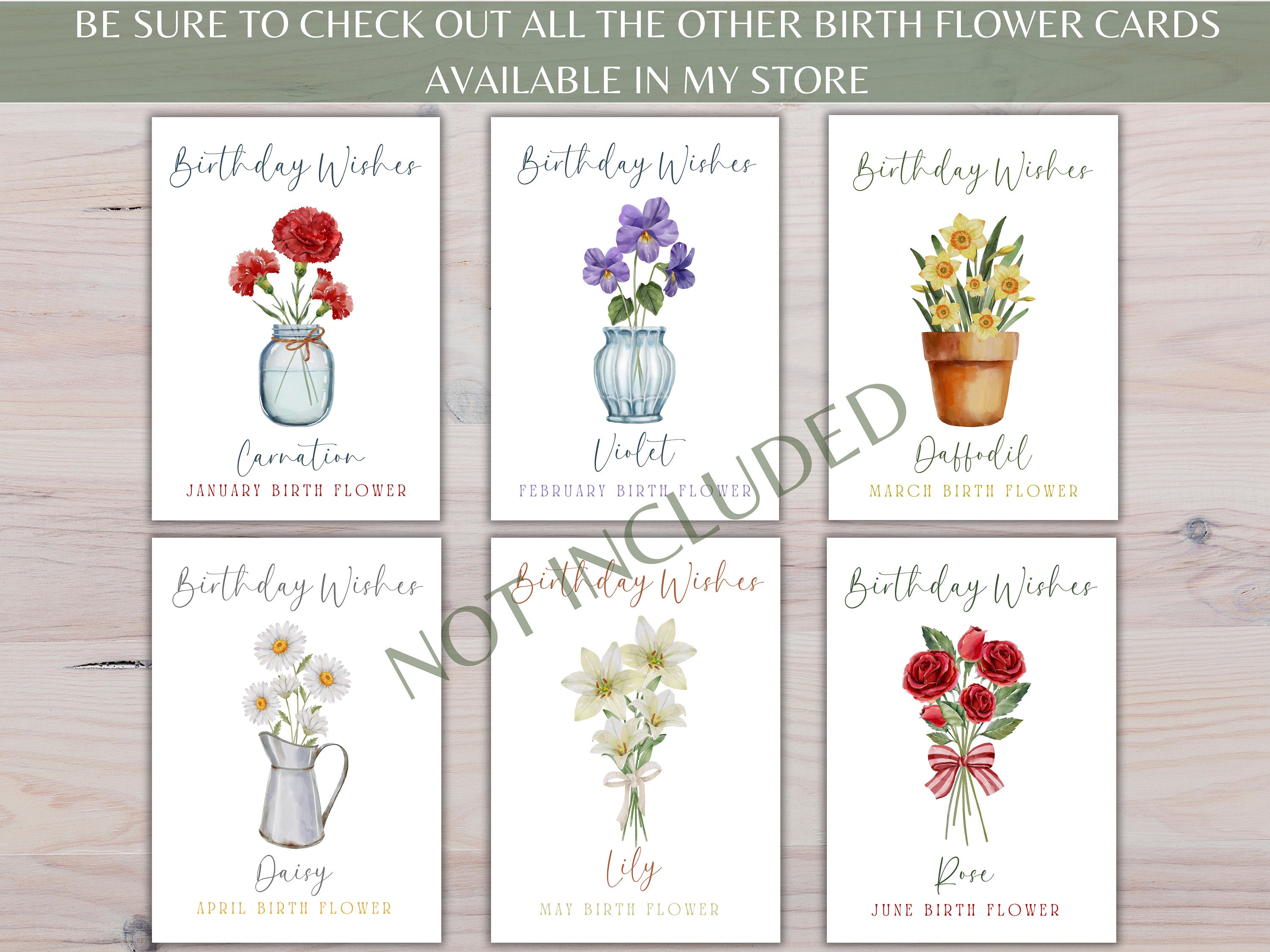 Birthday Card Printable, Birthday Card Downloadable, Happy Birthday ...