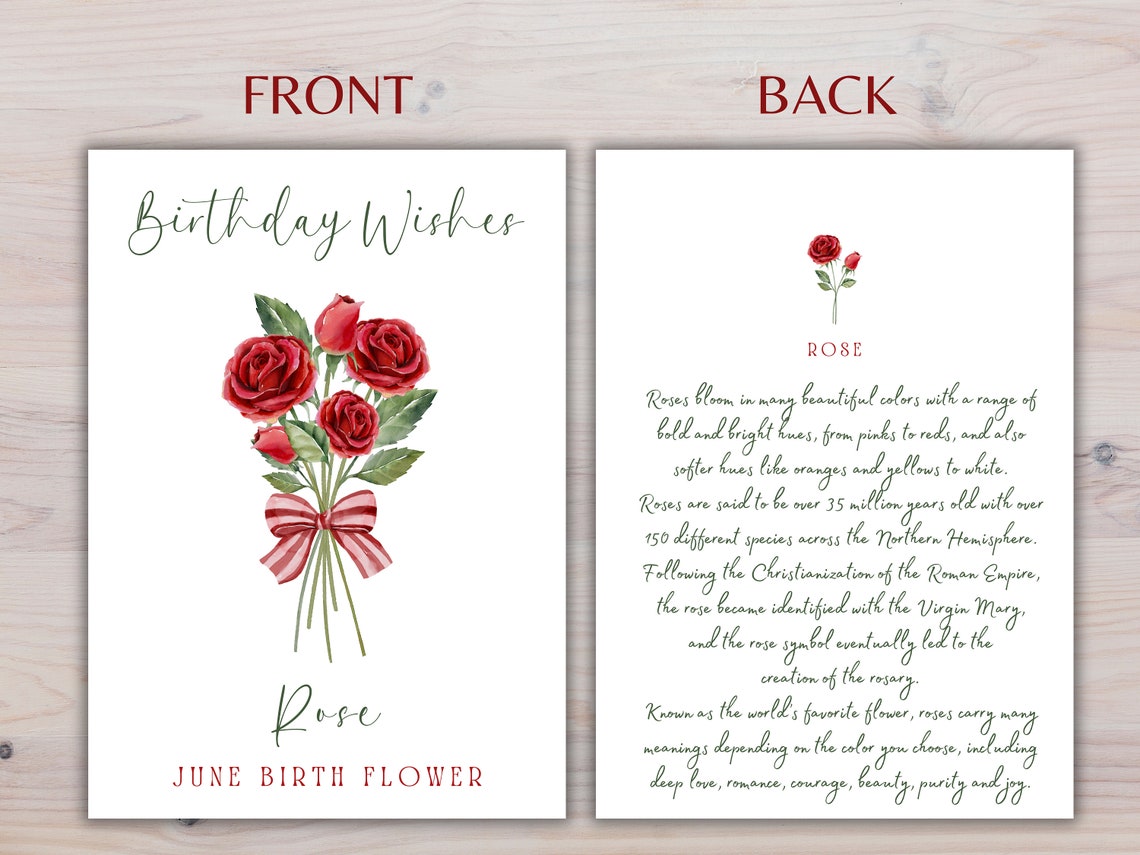 Birthday Card Printable, Birthday Card Downloadable, Happy Birthday ...