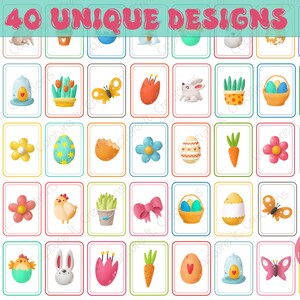 Printable Easter Game Cards, Easter Play Cards, Easter Activities ...