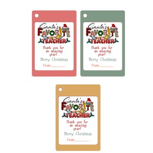 Teachers Gift Tags, Teachers Printable Gift Tags, School Teachers Thank ...