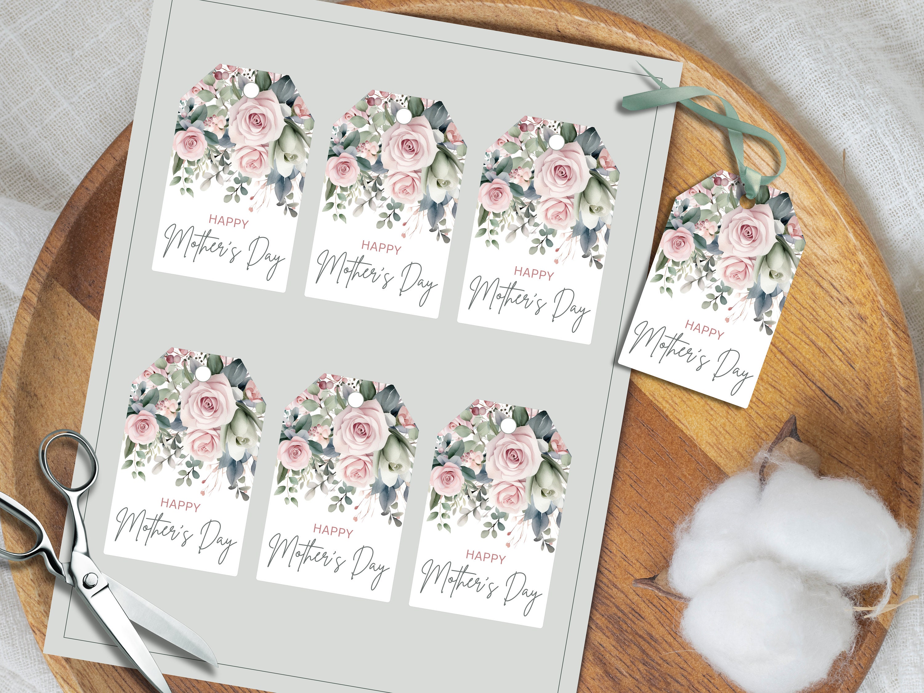 Mother's Day Gift Tag, Printable Gift Tag, Mother's Day Printable ...