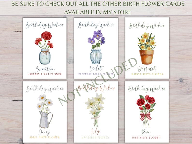 Birthday Card Printable, Birthday Card Downloadable, Happy Birthday ...