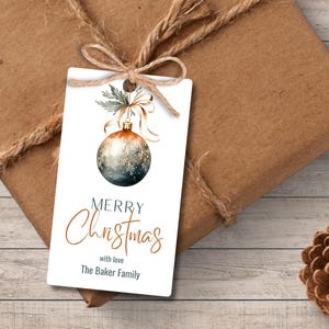 Printable Christmas Gift Tags, Elegant Christmas Gift Tags, Editable ...