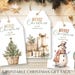 Christmas Gift Tags Printable, Boho Christmas, Editable Christmas Gift ...