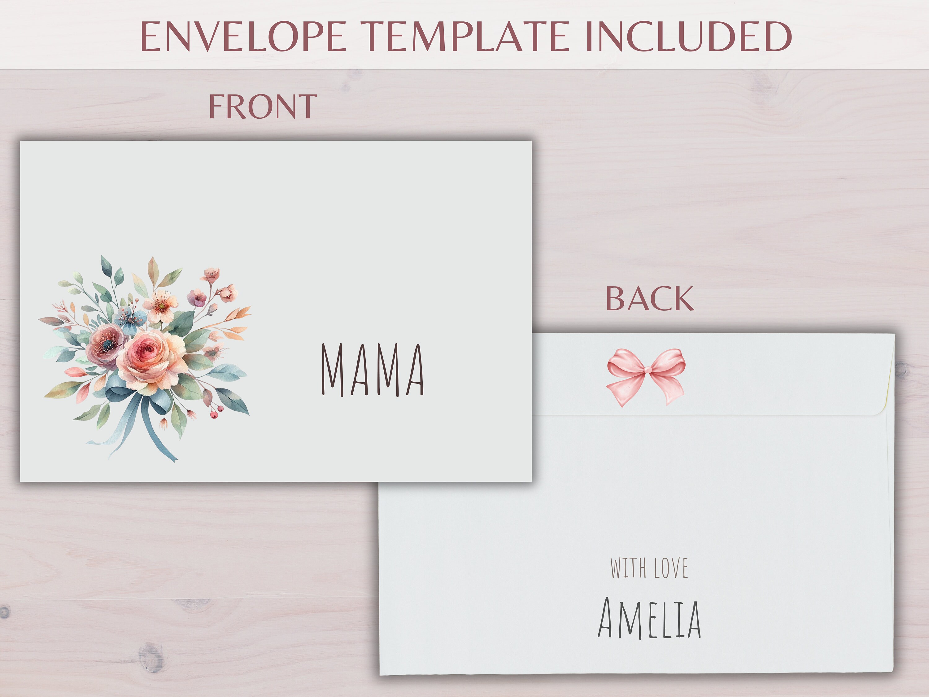 Printable Mother's Day Card, Mother's Day Card From Daughter, Mother's ...