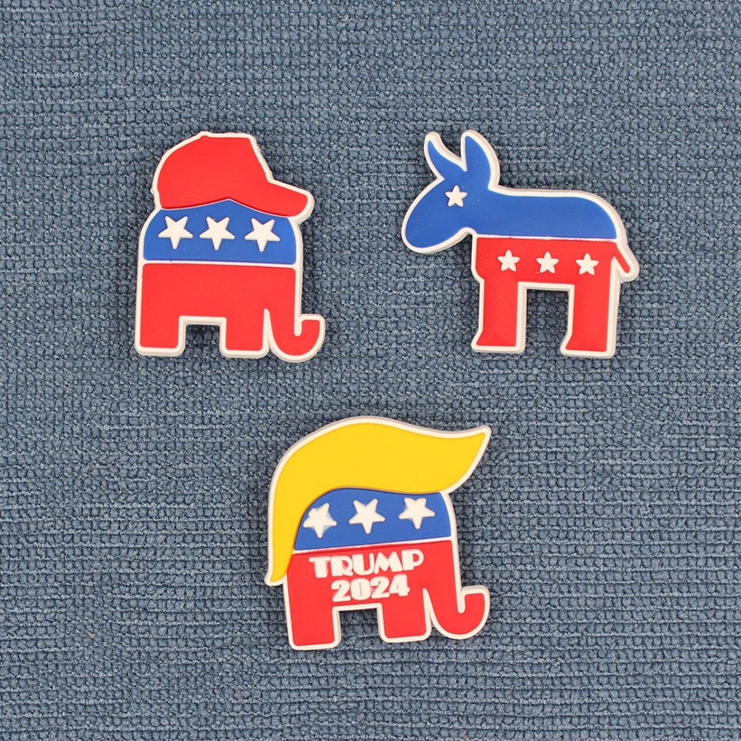 USA Democrat Republican Party Shoe Charm Pets Shoe Charms - Etsy