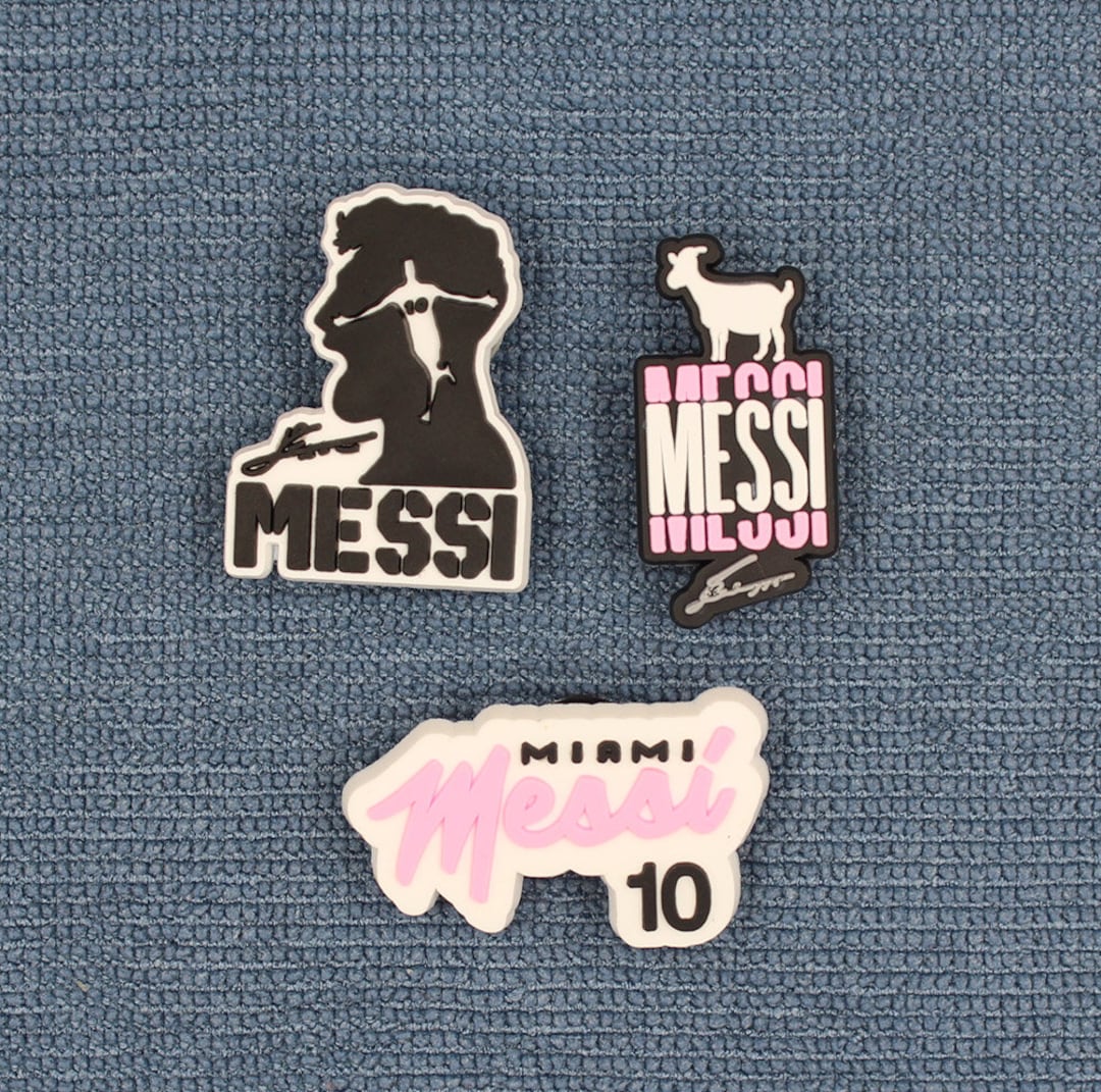 Soccer GOAT Football MVP Lionel Messi Inter Miami Leo Messi Shoe Charm ...
