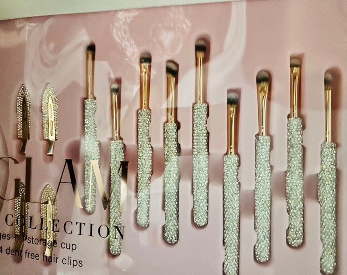 10 Pcs Makeup Brush Set - Etsy