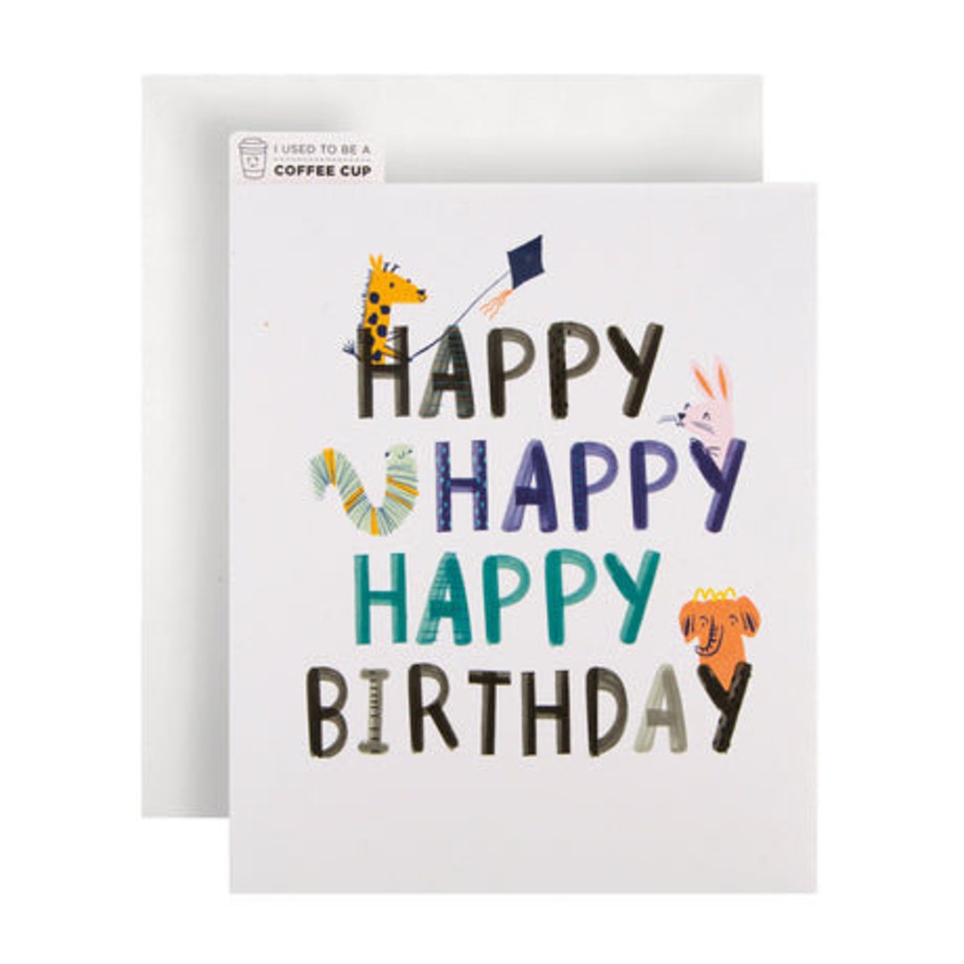 Happy Happy Birthday Card. Happy Birthday Cards. Birthday Cards ...