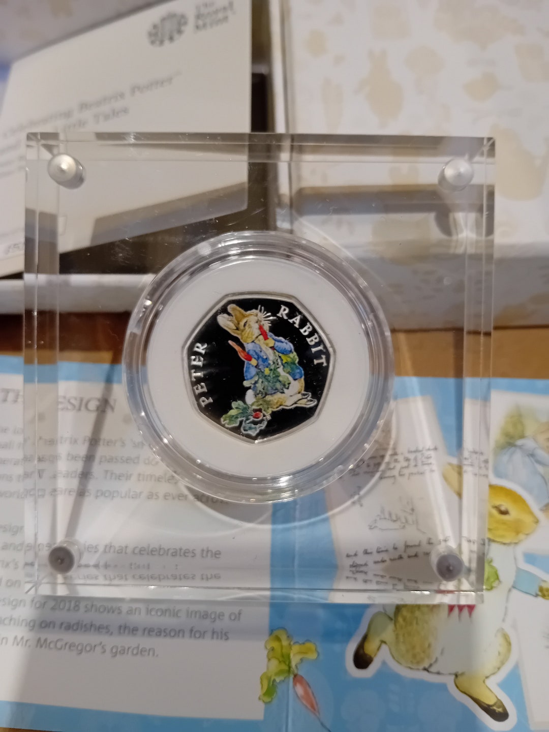 Peter Rabbit Silver Proof 50 Pence. 2018 Peter Rabbit 50p. Peter Rabbit ...