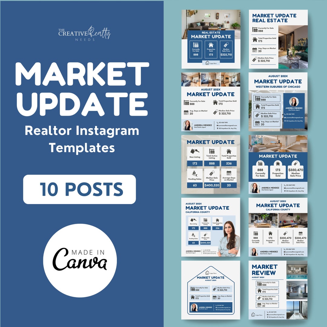 10 Market Update Realtor Instagram Posts, Real Estate Agent Social ...