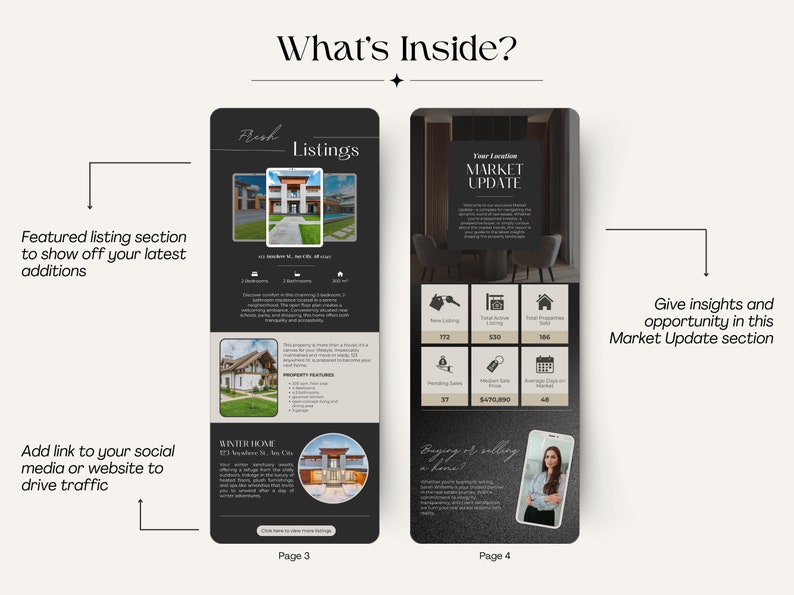 Realtor Email Newsletter, Realtor Marketing, Real Estate Newsletter ...